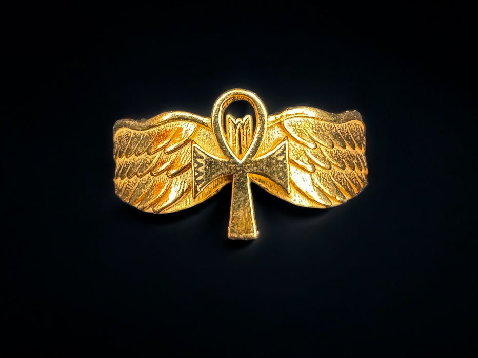 Winged Lotus Ankh Ring – The Invocation
